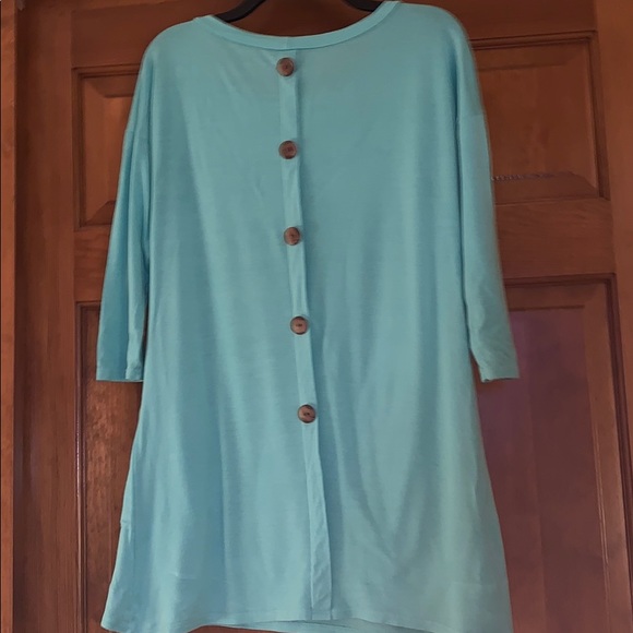 Emerald | Tops | Emerald Womens M Turquoise Tunic | Poshmark